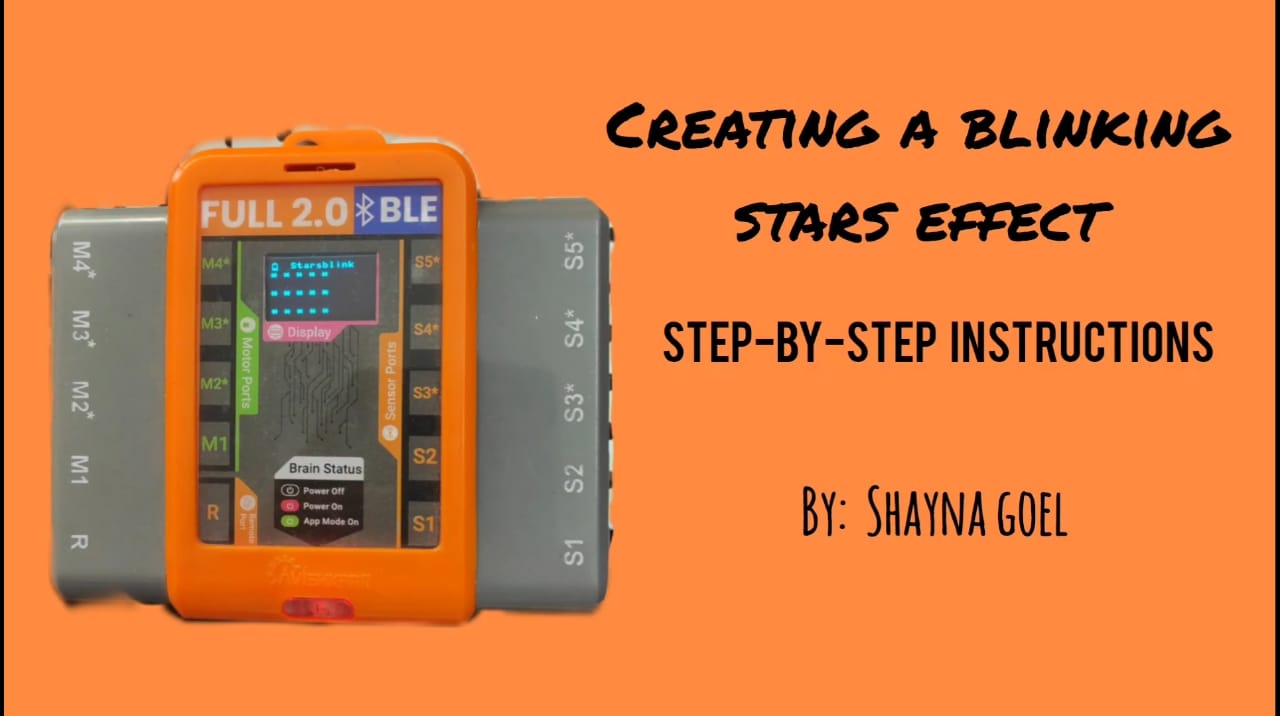 Creating a Blinking Stars Code - Avishkaar Project