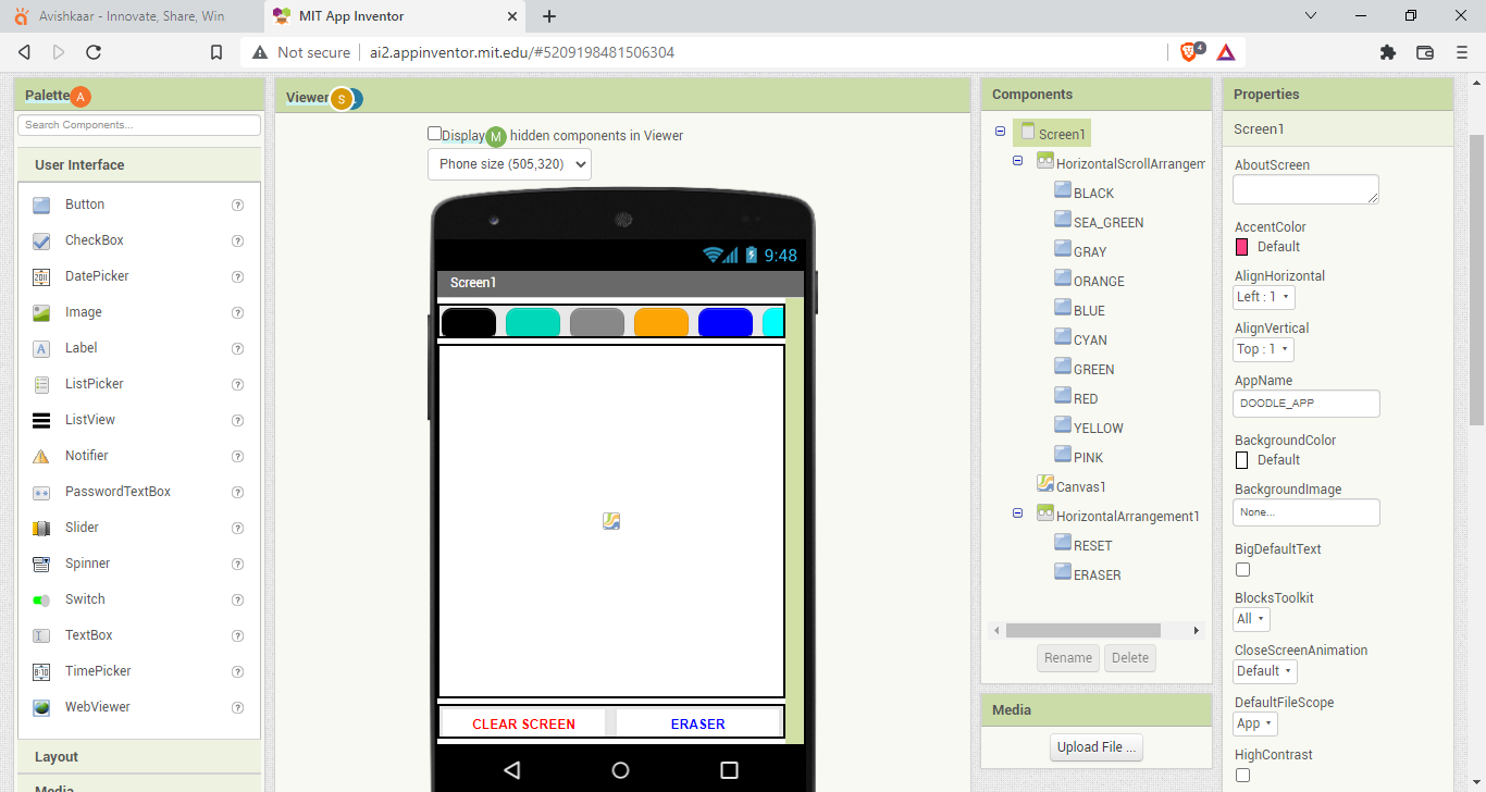 DOODLE APP - Avishkaar Project
