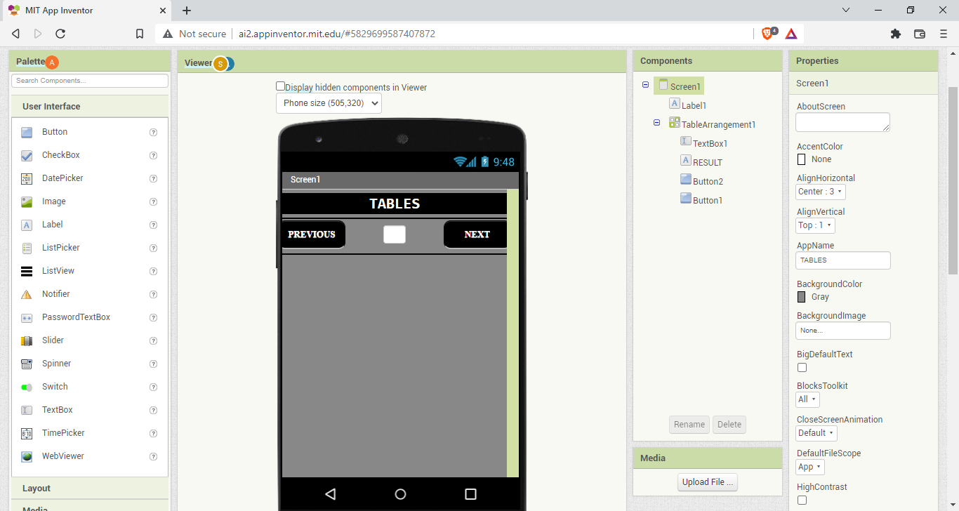 TABLES - Avishkaar Project