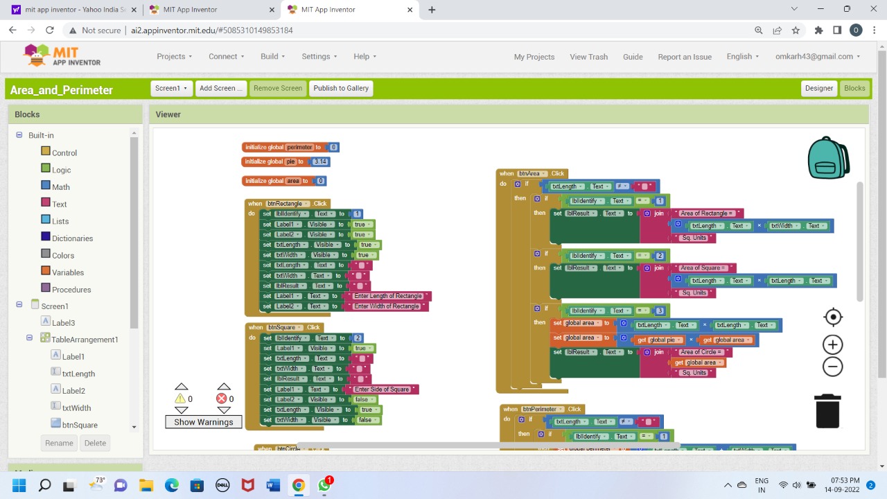 Area and Perimeter - Avishkaar Project