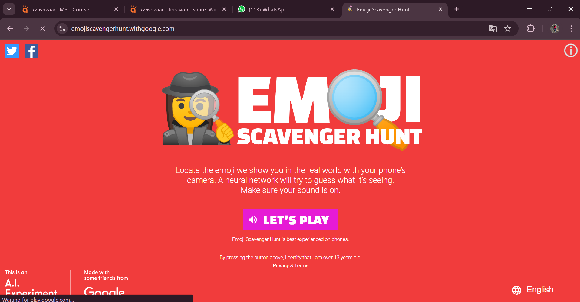 Emoji Scavenger Hunt - Avishkaar Project