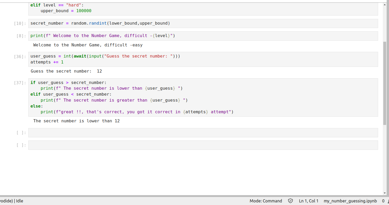 Number guessing game - Avishkaar Project