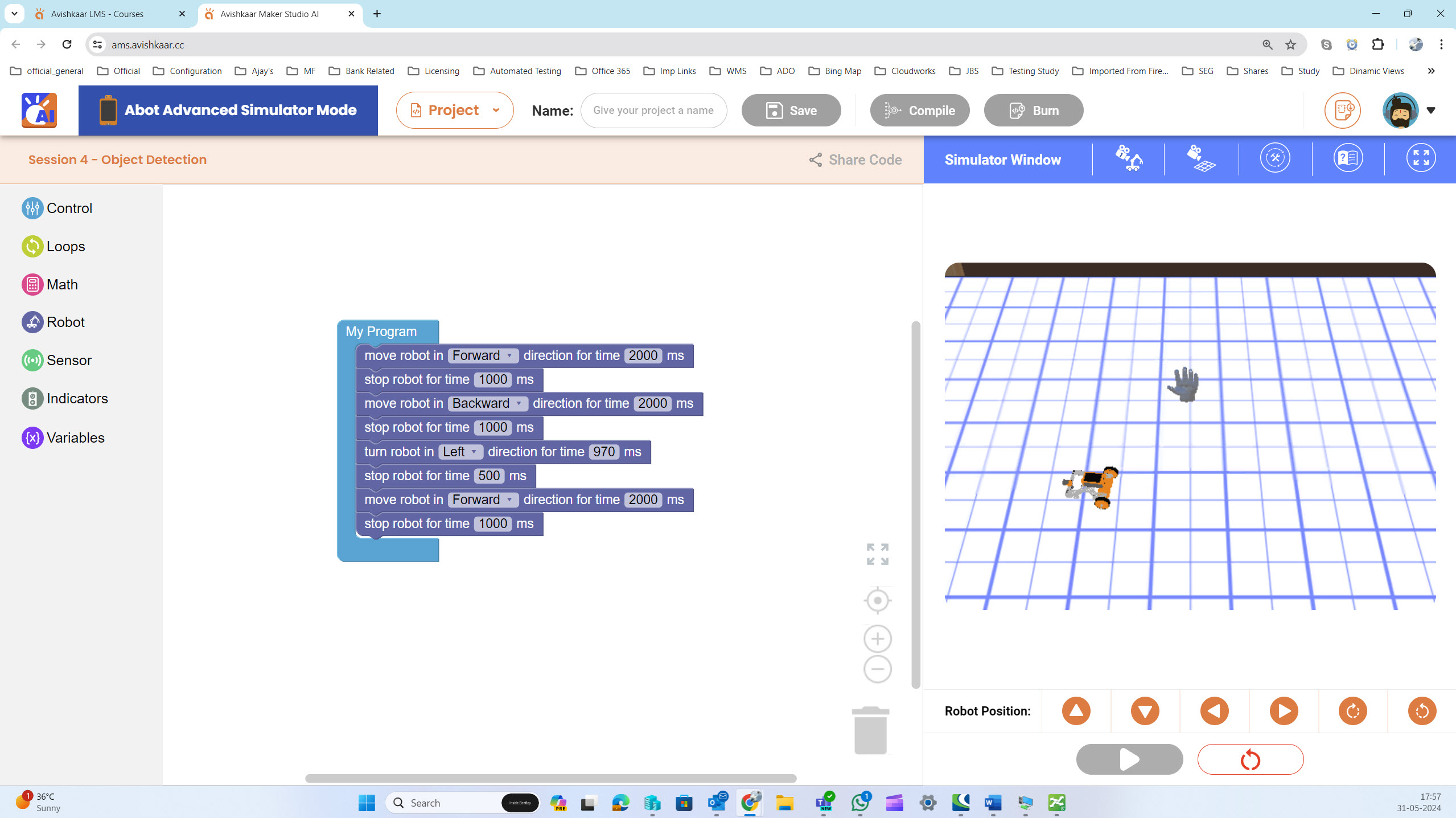 Home Work 1 Sensor Car - Avishkaar Project