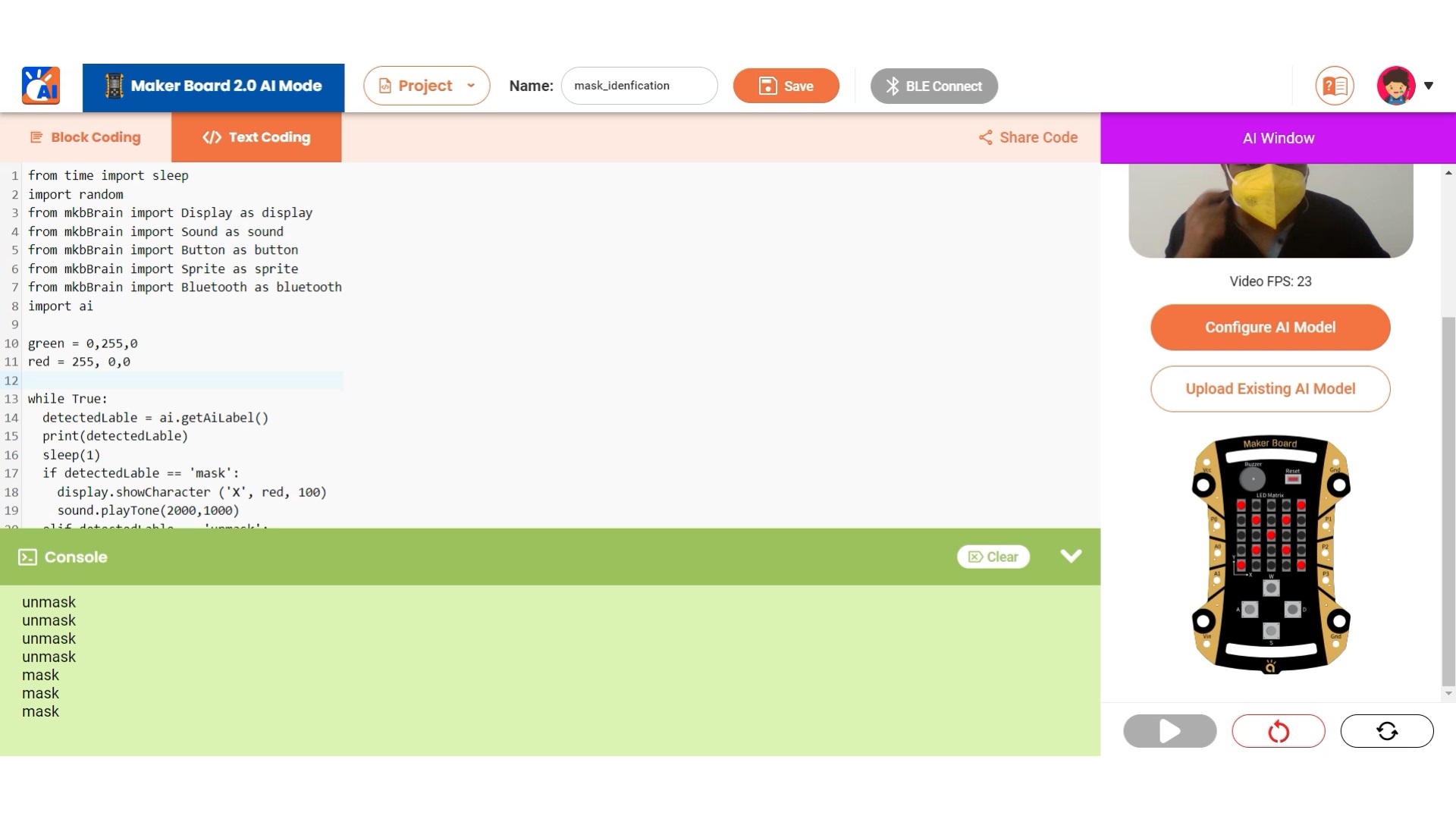 Facemask Detection Avishkaar Project