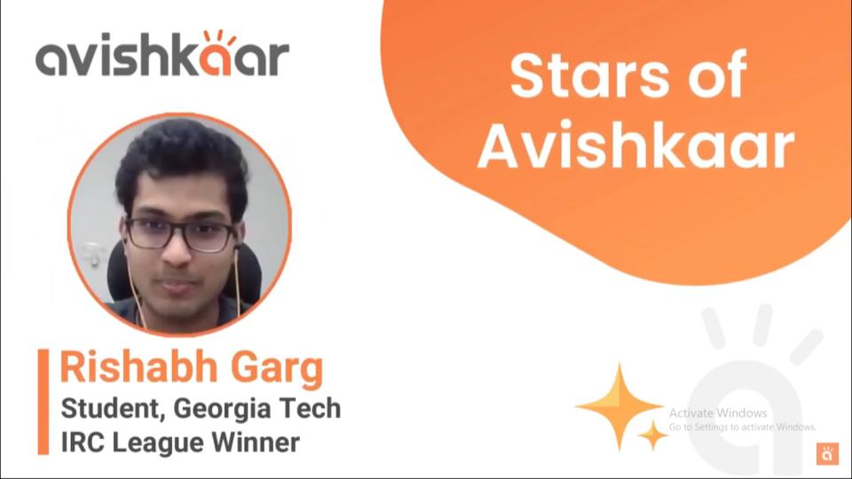 Stars of Avishkaar | Rishabh Garg - Avishkaar Project